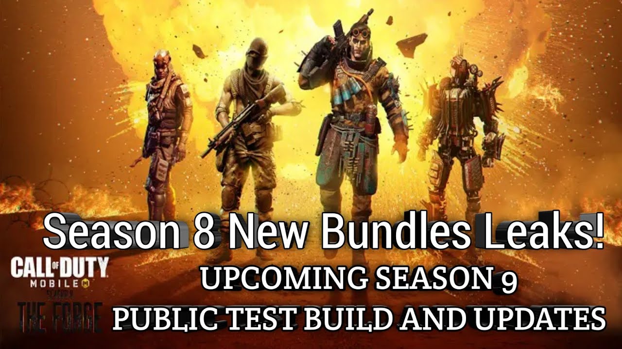 SEASON 8 NEW BUNDLES LEAKS | UPCOMING SEASON 9 EARLY PUBLIC TEST BUILD ...