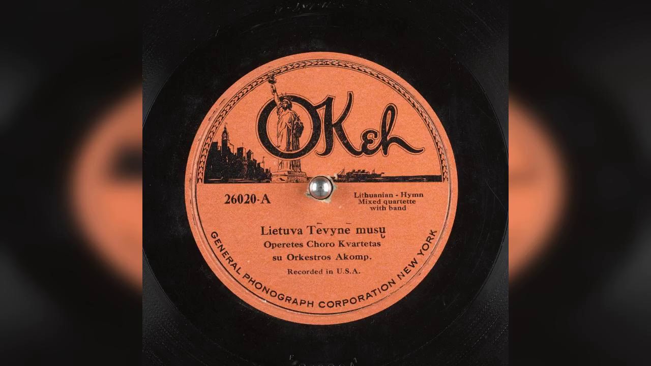 Lietuva, Tėvyne mūsų 1923 National anthem of Lithuania (National Song ...