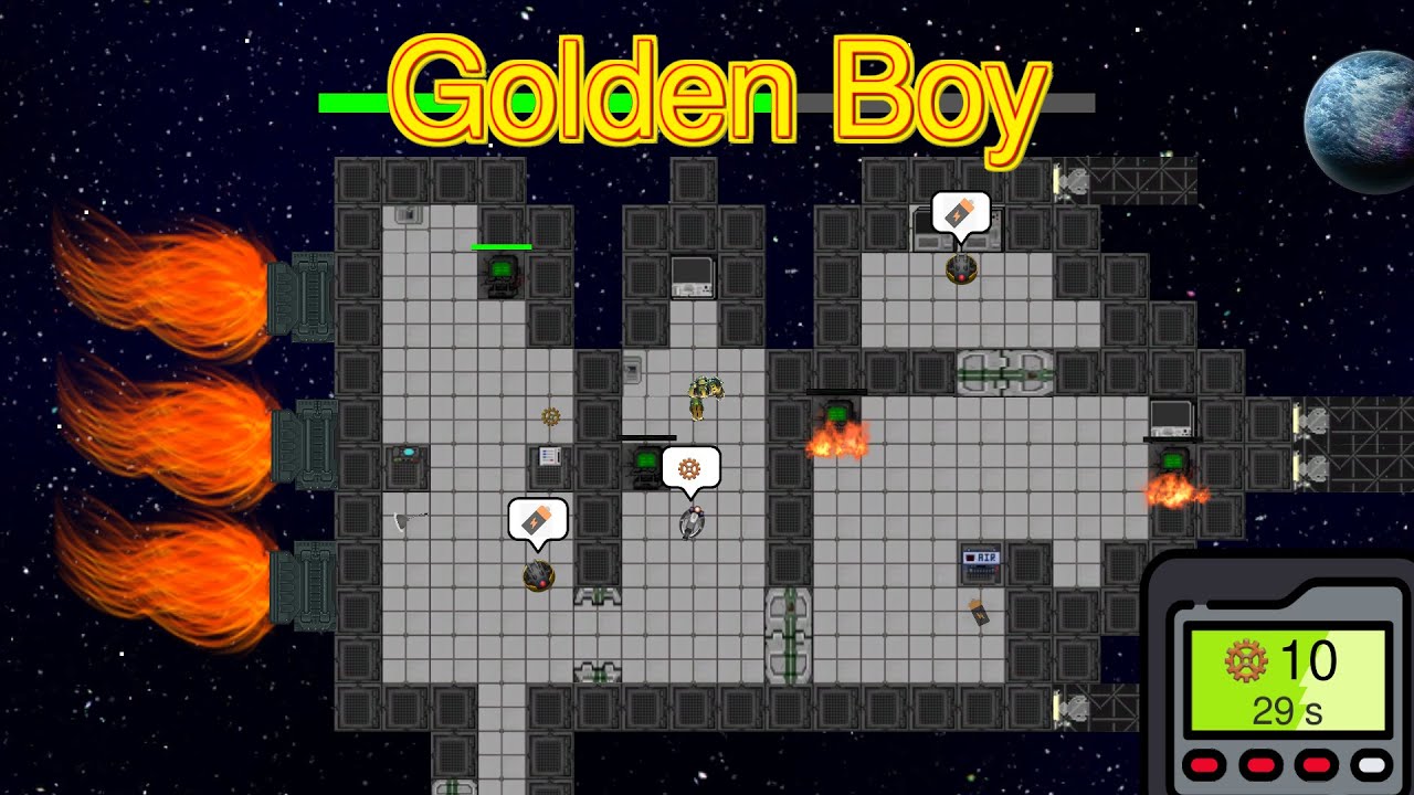 GGJ 2020 KrakJam Golden Boy Platformer Space Ship Repair - YouTube