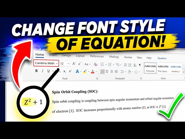 Cambria Math Font