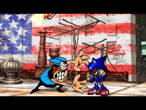 PEPPINO & SONIC VS FAKE PEPPINO & METAL SONIC | PIZZA TOWER IN MUGEN