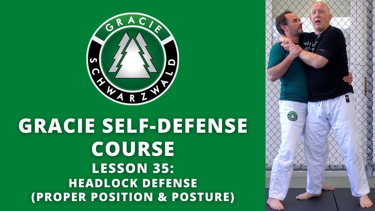 BJJ Self-Defense Course | Lesson 35: Headlock Defense (Proper Posture ...