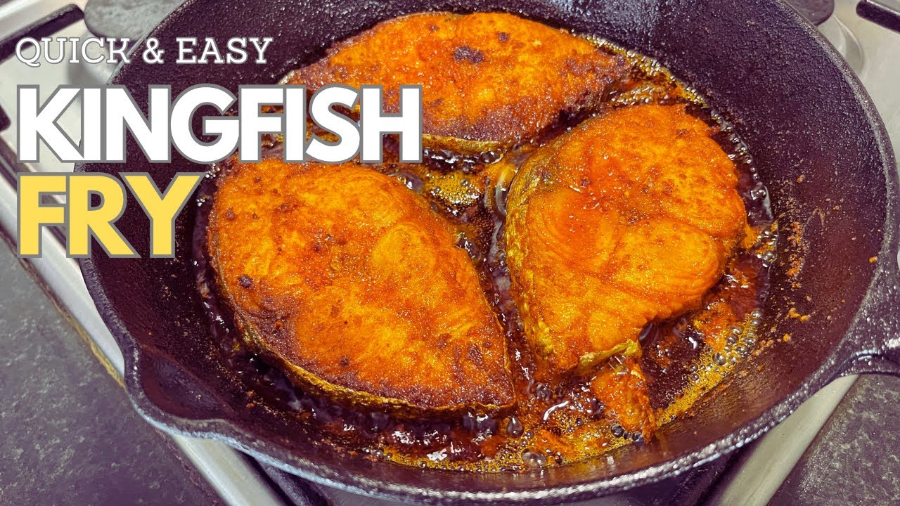 How to make Quick & Easy KING FISH FRY | VANJARAM Fish Fry | Simple ...