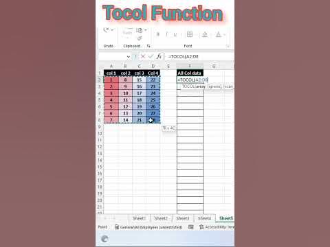 Tocol Fuction / Tocol Formula / Excel shortcuts / excel tips and tricks / #microsoft #excel #ms ...