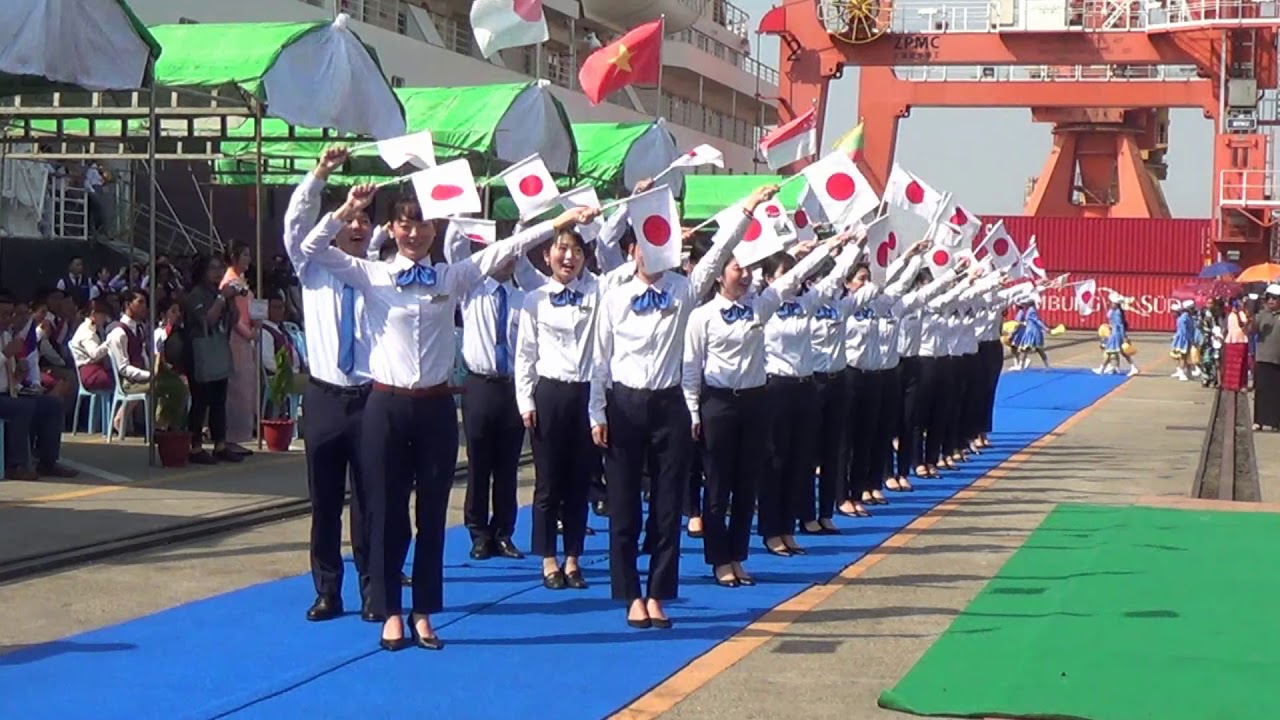 Japan (JPY) Flag Cheer | 46th SSEAYP Myanmar POC - YouTube