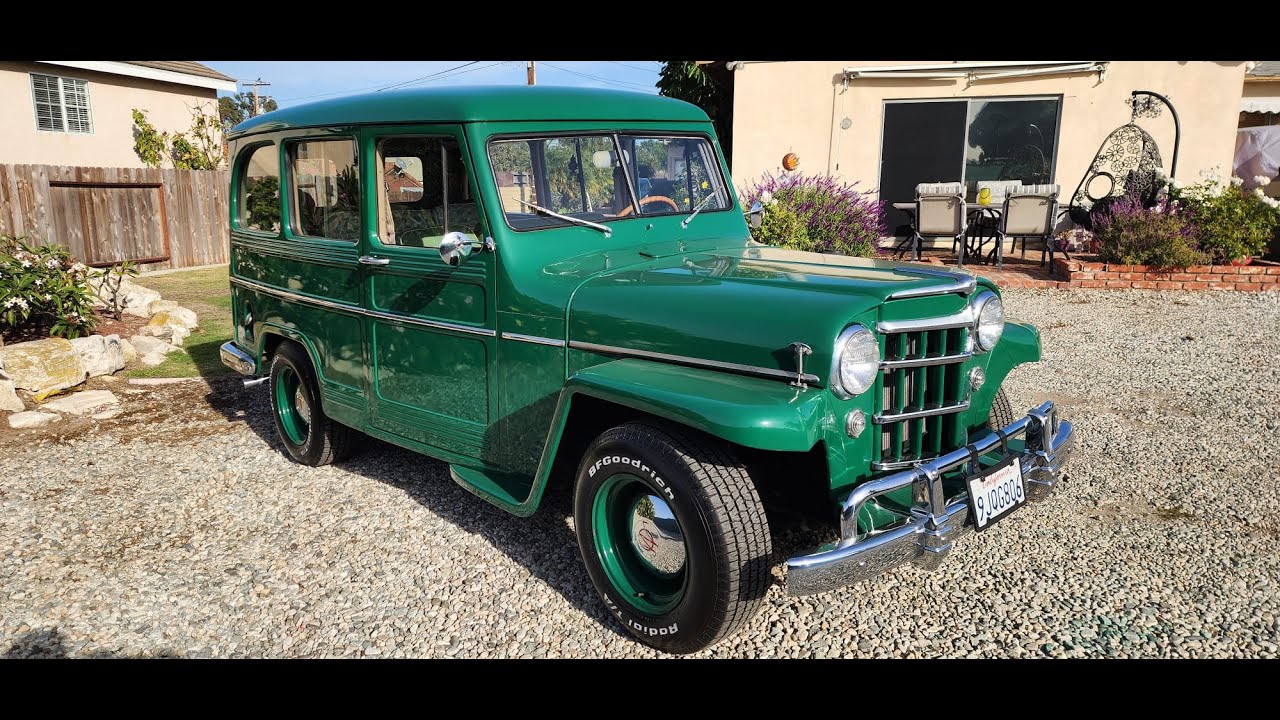 1955 Willys Wagon for sale for $25,000 - Walk Around - YouTube