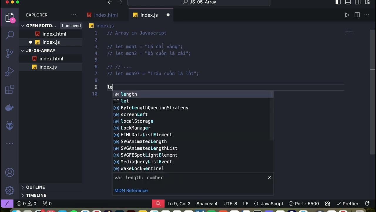 [FE]Session Array - Lecture 01 - Tổng quan về mảng - YouTube