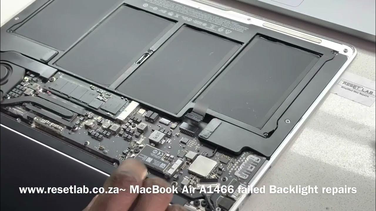 MacBook Air A1466 failed backlight repairs - YouTube
