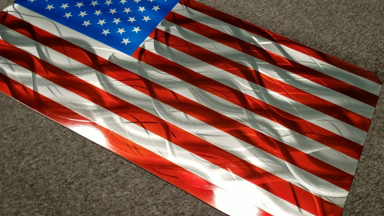 American Flag Custom Metal Art - YouTube