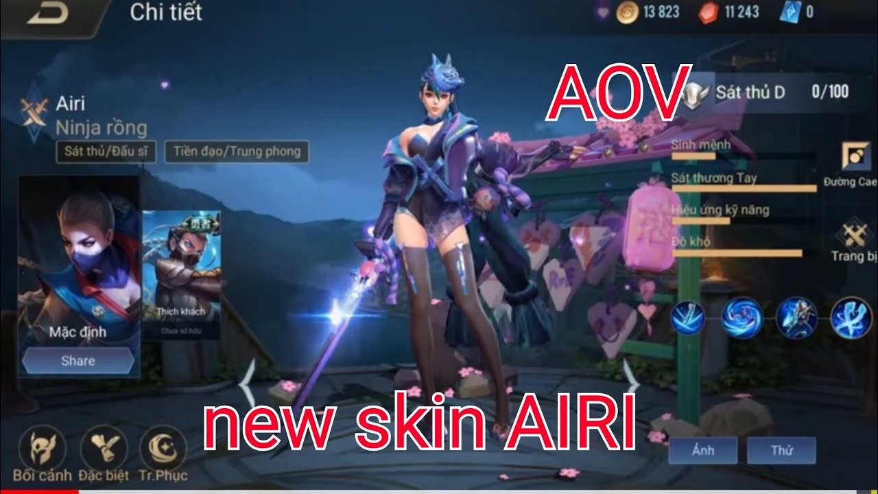 new skin AIRI AOV (ARENA OF VALOR) - YouTube