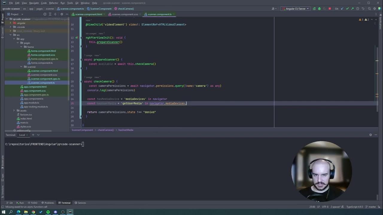 Como criar um scanner de QR Code para angular/ionic/PWA - YouTube