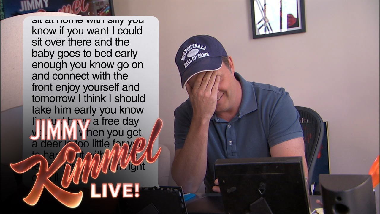 Jimmy Kimmel Mom Texts
