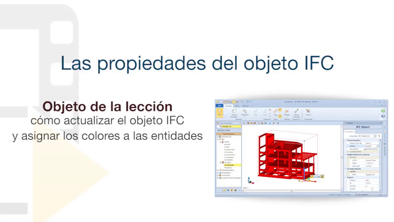 Tutorial de Edificius - Las propiedades del objeto IFC - ACCA software - YouTube