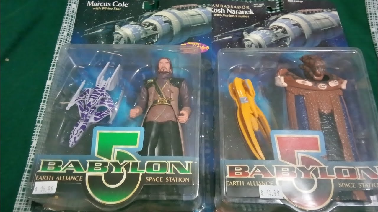 Unboxing Babylon 5 Marcus Cole with White Star spaceship Action figure ...