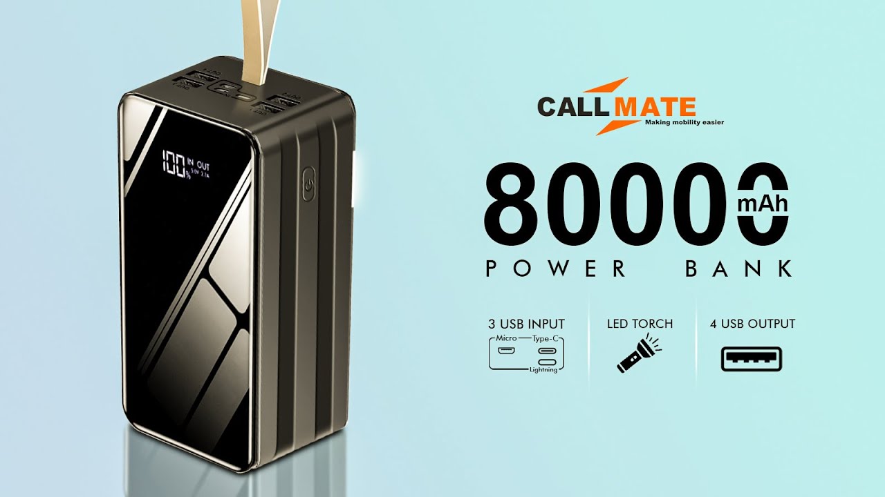CallMate 80000mAh Power Bank | India's 1st 80K mAh Portable Charger ...