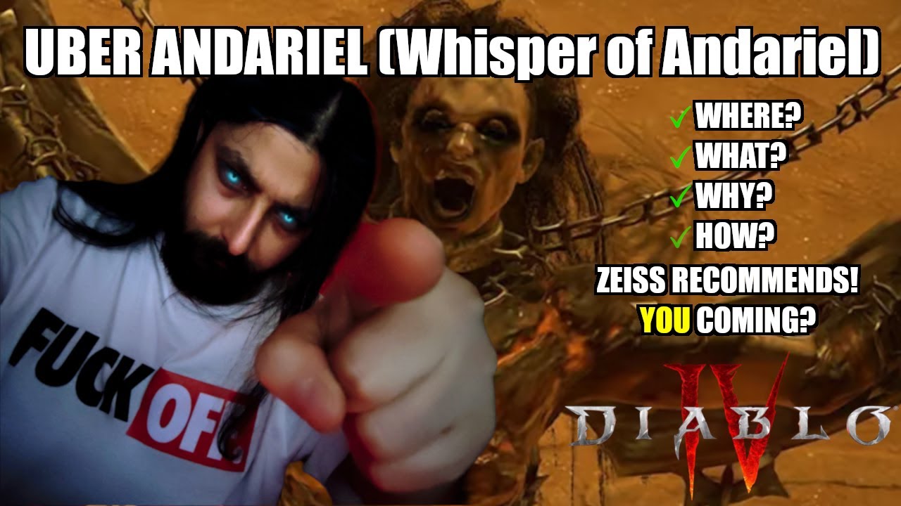 #DIabloIV - Uber Andariel (Whisper of Andariel) Hardcore Kill & Tips ...