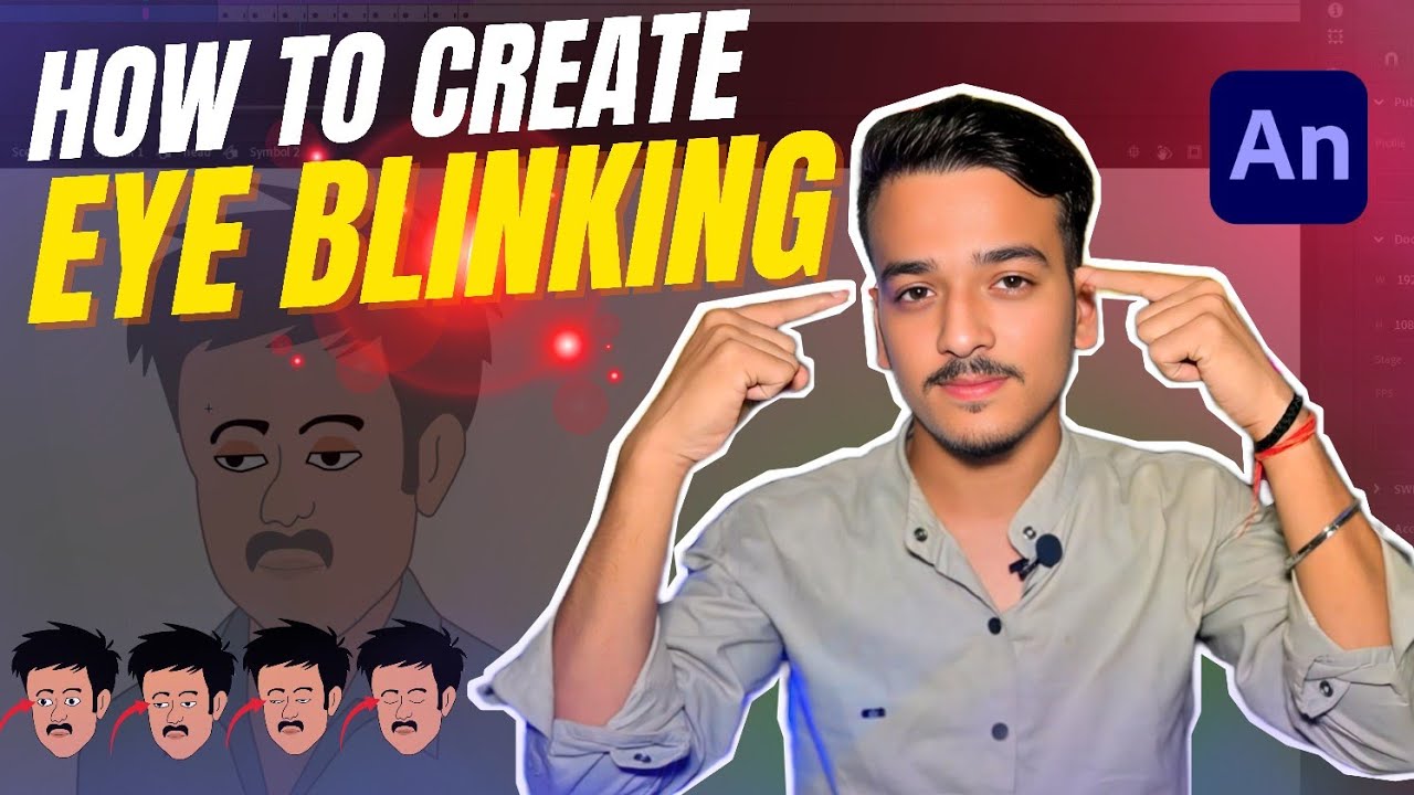 Eye Blinking Ka Best Tarika | Character Animation Easy Trick | Adobe ...