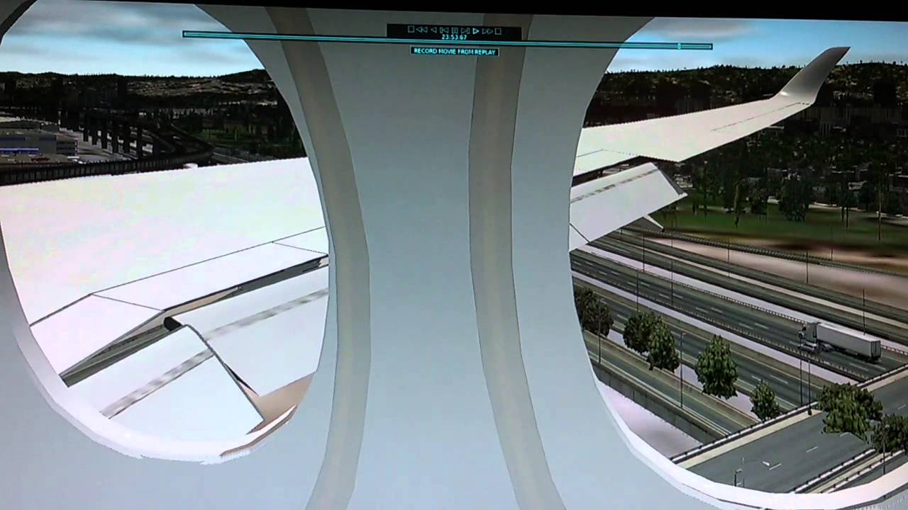 Airbus a350 landing at ksfo xplane 10 window view - YouTube