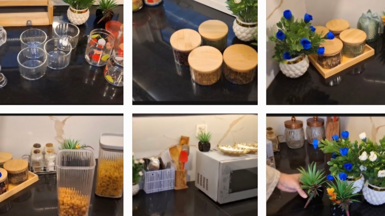 Home maker kitchen _ Kitchen countertop organization _ Kitchen cleaning ...