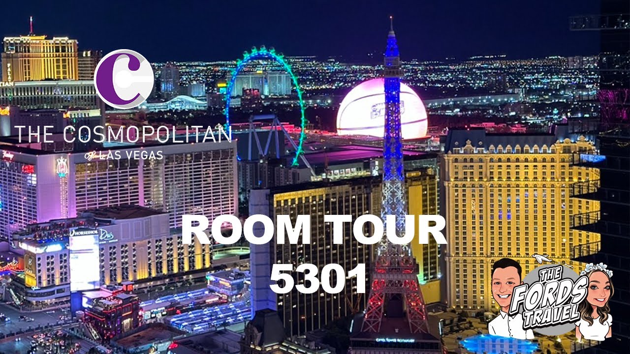 Cosmo room tour 2024 (wraparound fountain view room) - YouTube