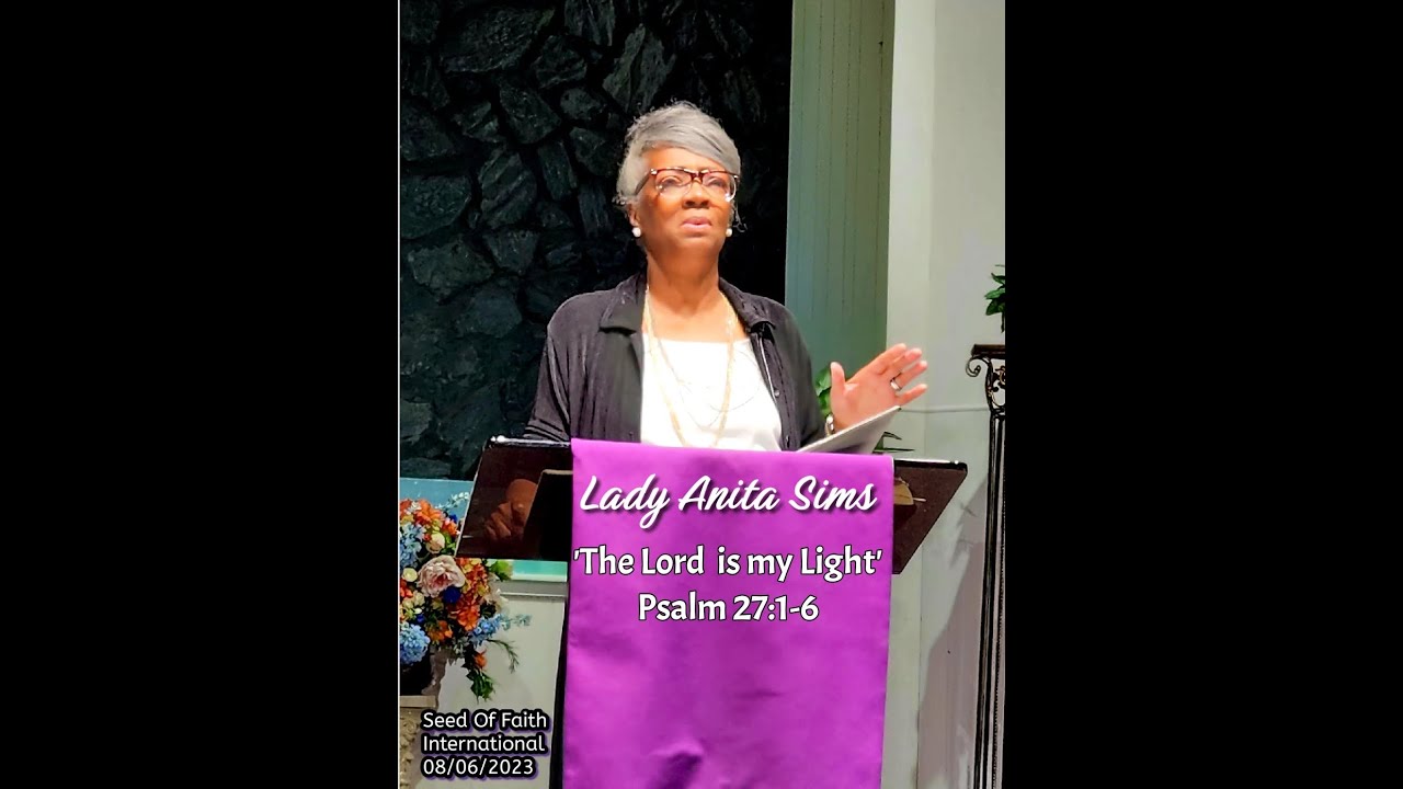 The Lord is My Light - Lady Anita Sims - YouTube