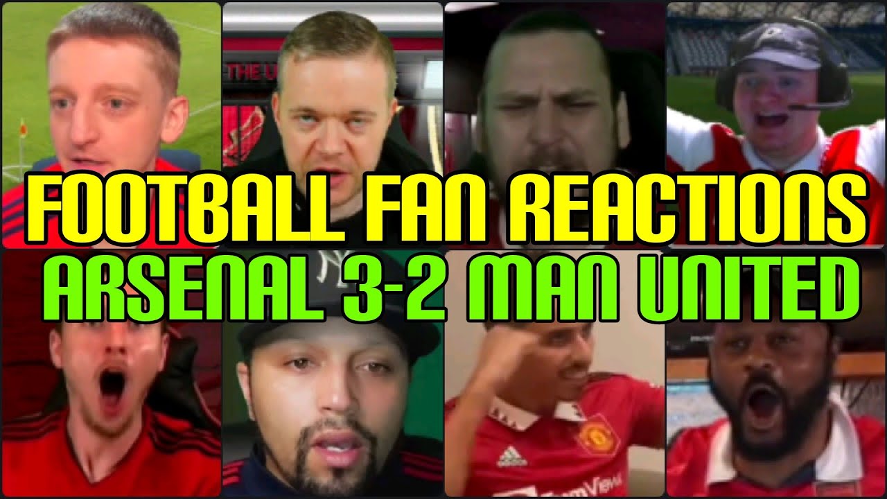 ARSENAL & UNITED FANS REACTION TO ARSENAL 3-2 MAN UNITED | FANS CHANNEL ...