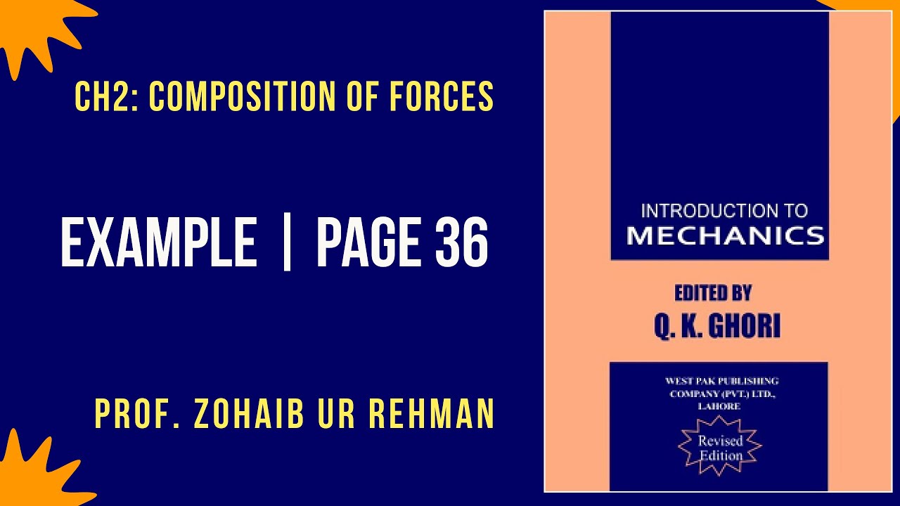 Example Page 36 | Chapter 2 Composition of Forces | BSc Mechanics by Q ...