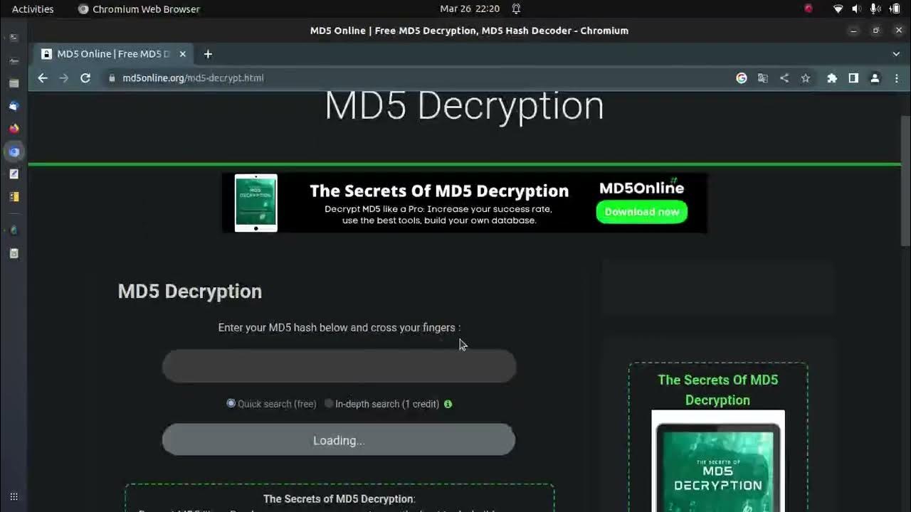 Cryptografi | Hash MD5 [CTF ITTS] [Soal-4 simulasi] - YouTube