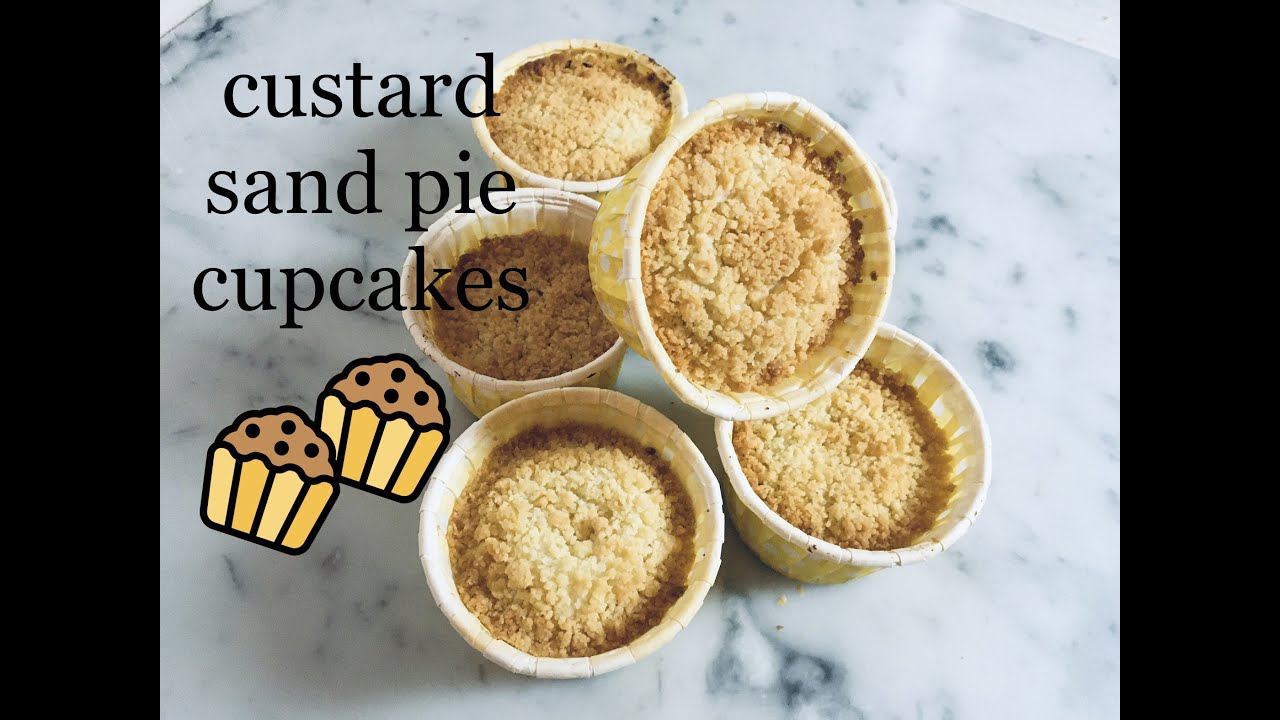 how to make the most delicious custard sand pie cupcakes I lets try it - YouTube