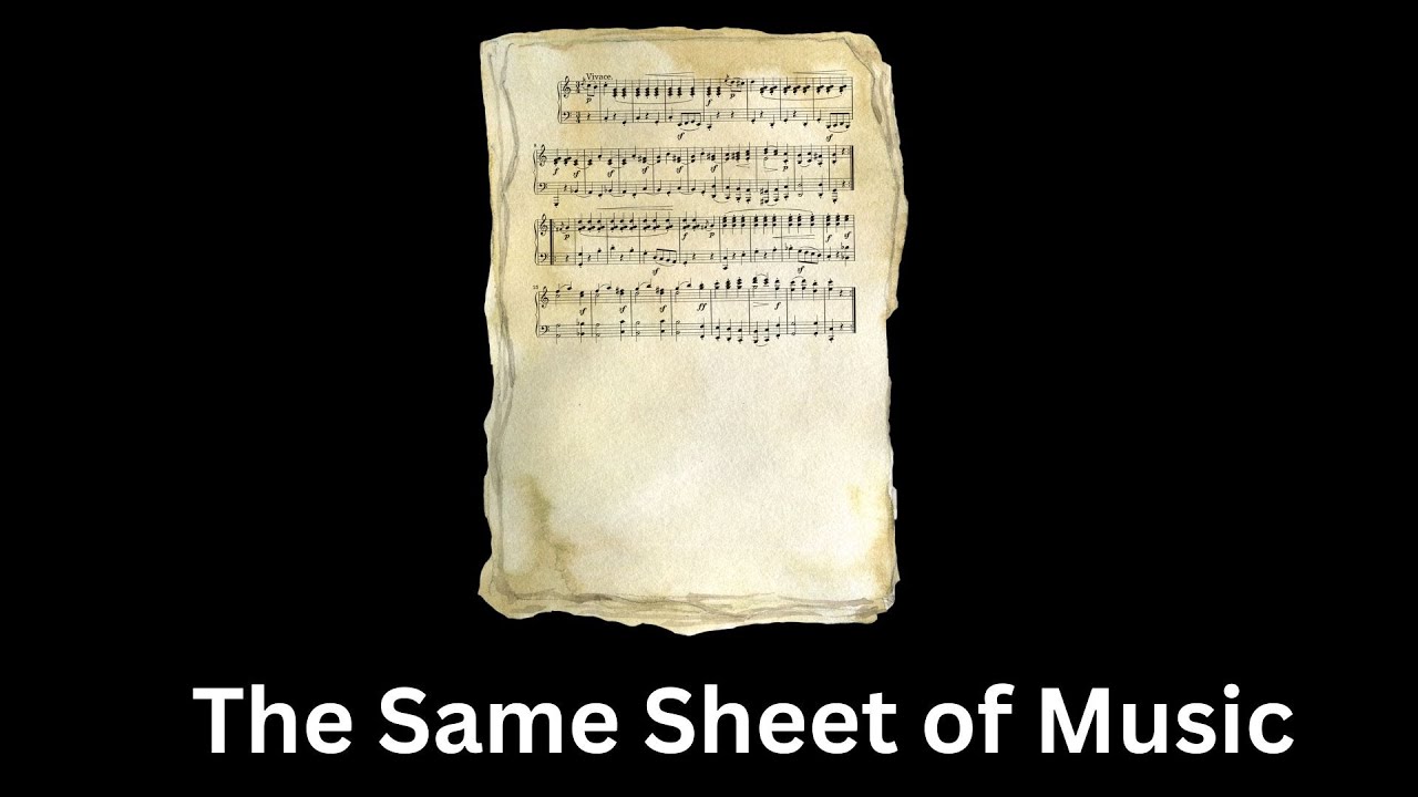 Day 92 - The Same Sheet of Music - YouTube