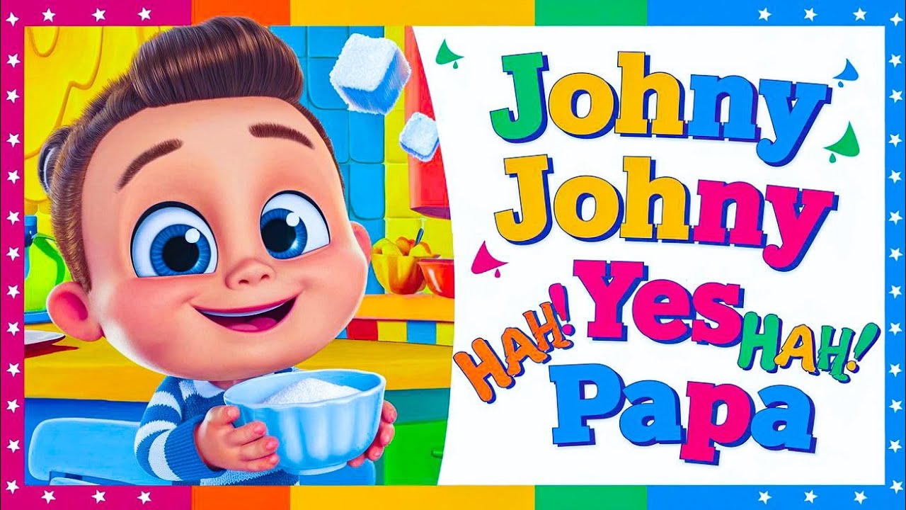 Johnny Johnny yes papa nursery rhymes by @KidssVentures - YouTube