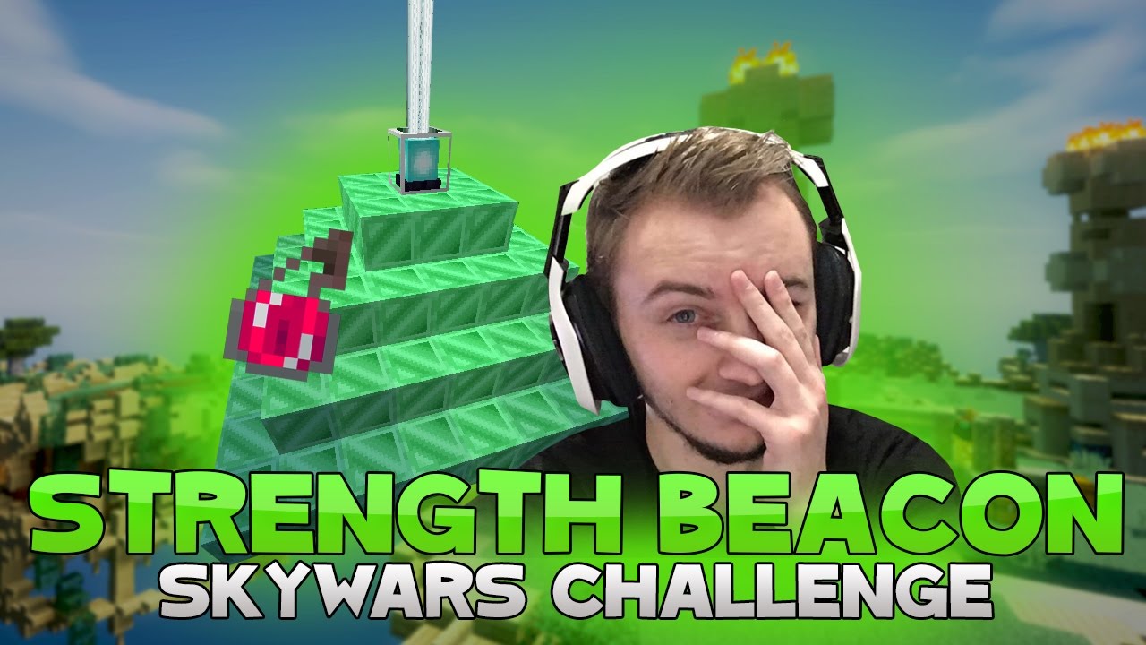 THE STRENGTH BEACON CHALLENGE! ( Hypixel Skywars ) - YouTube