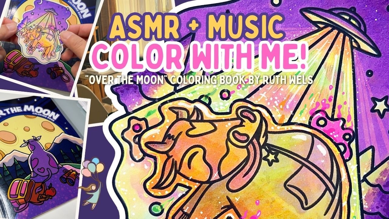 Cozy Color with Me: ASMR Ethereal Coloring with Dreamy Piano Music to ...