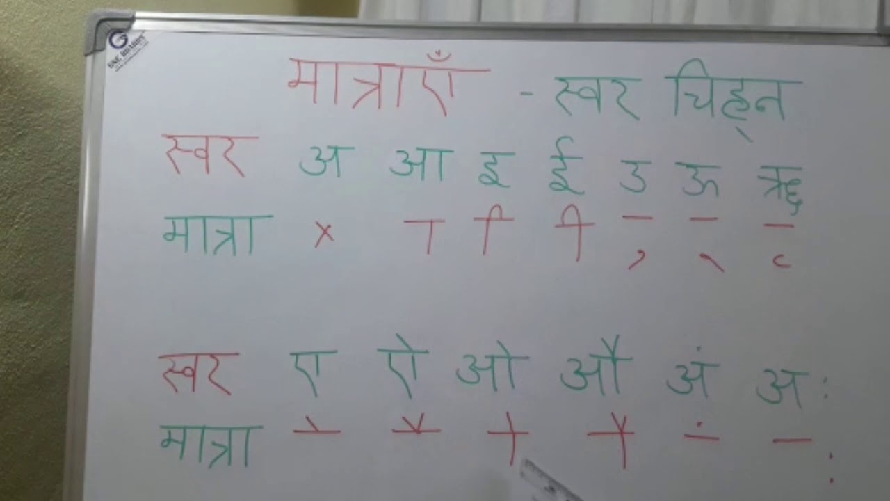 Learning Hindi Matraye , Hindi Matra For kids , Learn Matra in Hindi ...