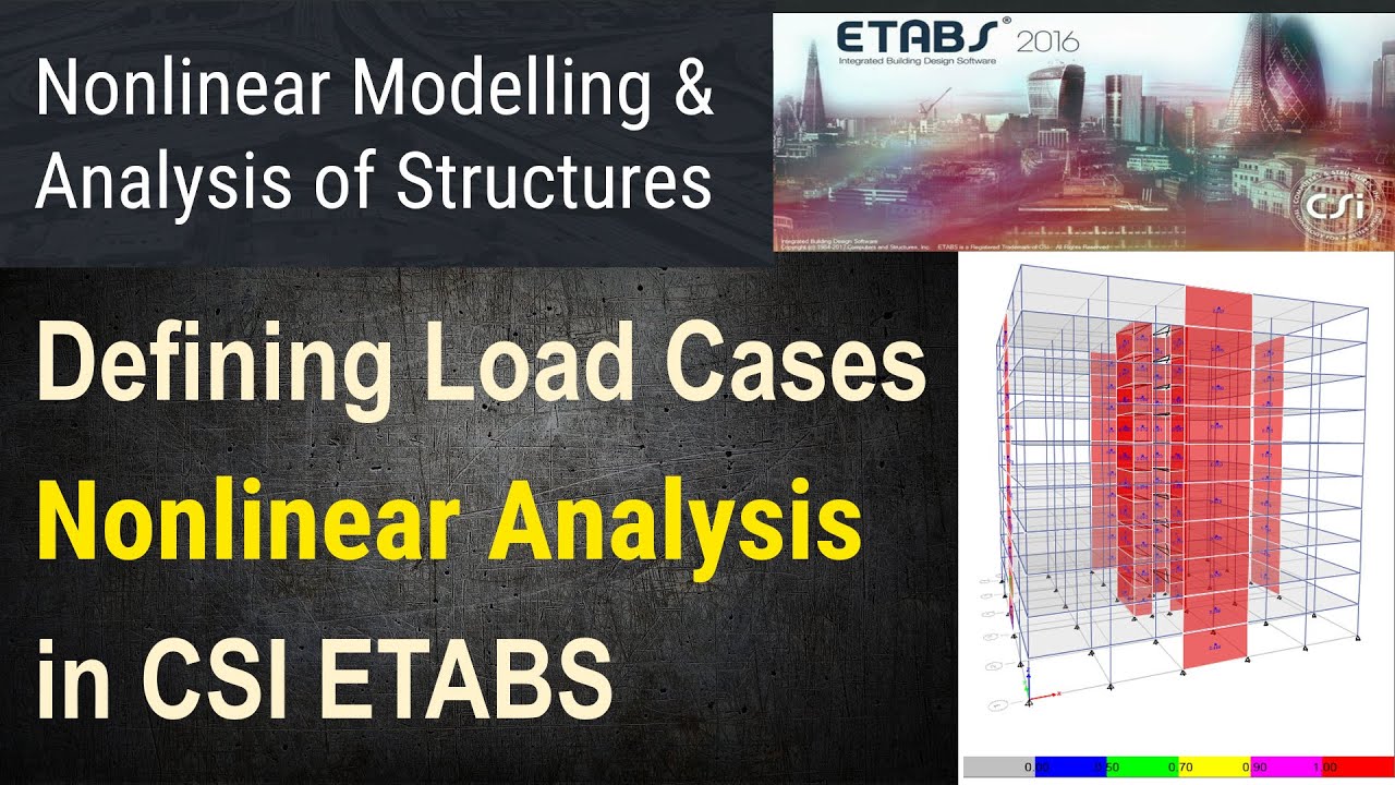 77 Nonlinear Structural Modeling Part 12 Defining Load Cases Nonlinear Analysis In Csi