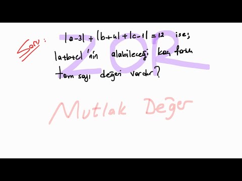 MUTLAK DEĞER ZOR SORU 🧐