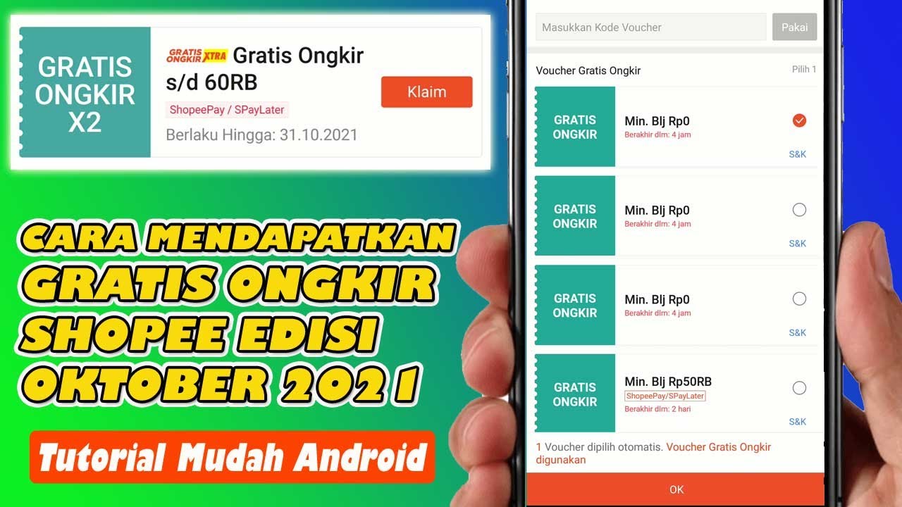 Cara Mendapatkan Gratis Ongkir Shopee | Edisi Oktober 2021 - YouTube