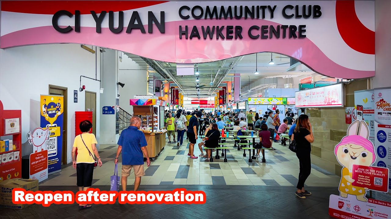 Ci Yuan Hawker Centre is now open after 3 months long renovation ...
