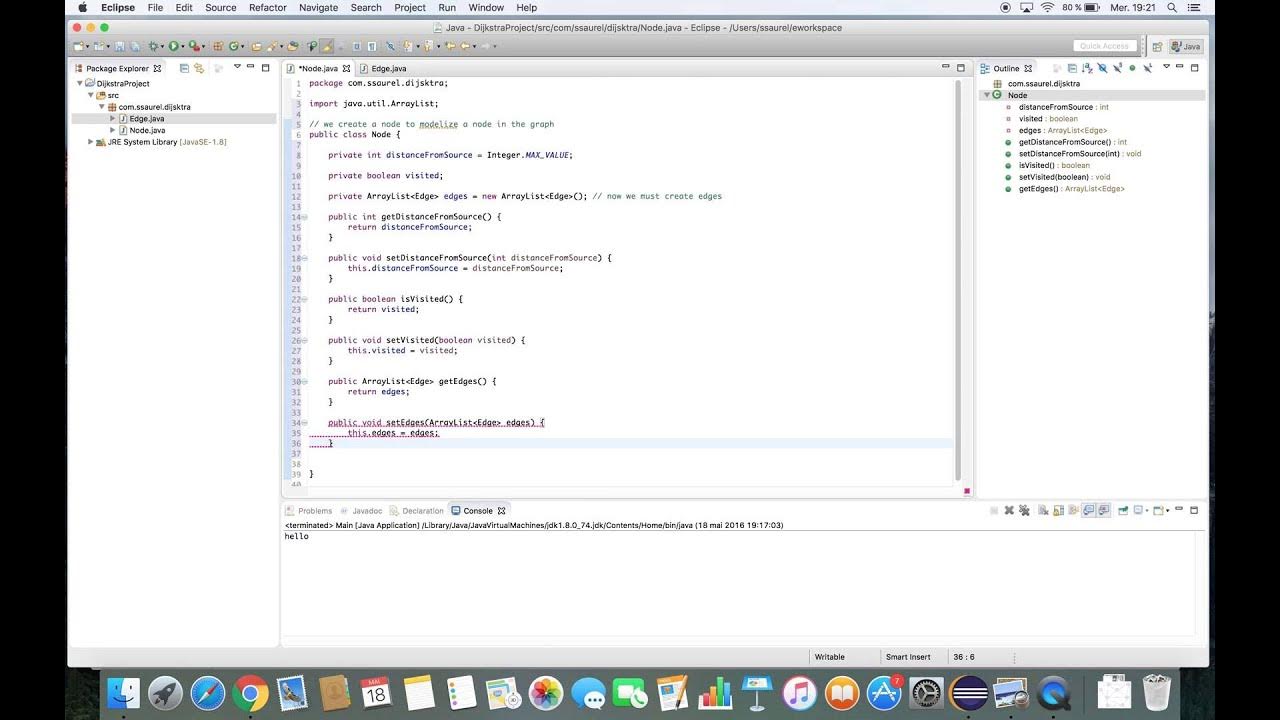 Implement Dijkstra Algorithm in Java - Part 1 / 5 - YouTube