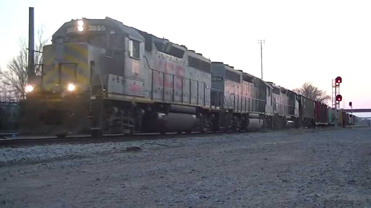 KCS 2855 North @ Meridian MS 2-11-15 - YouTube