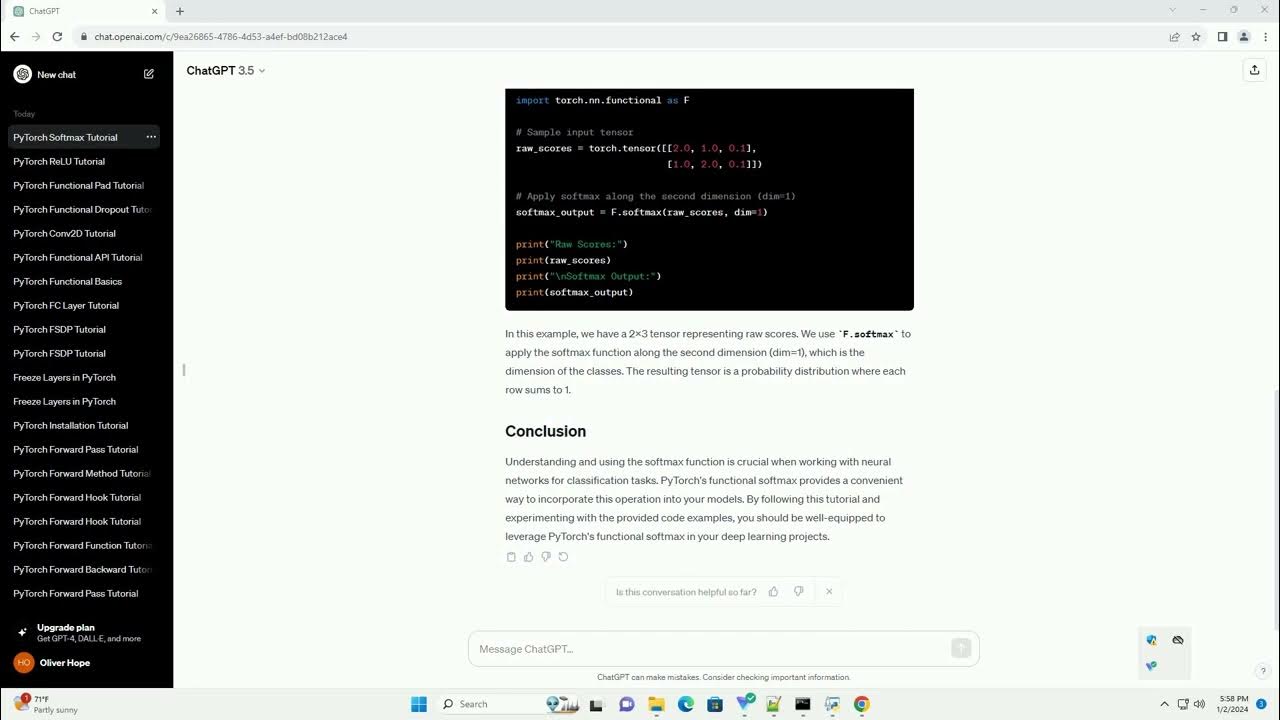 pytorch functional softmax - YouTube