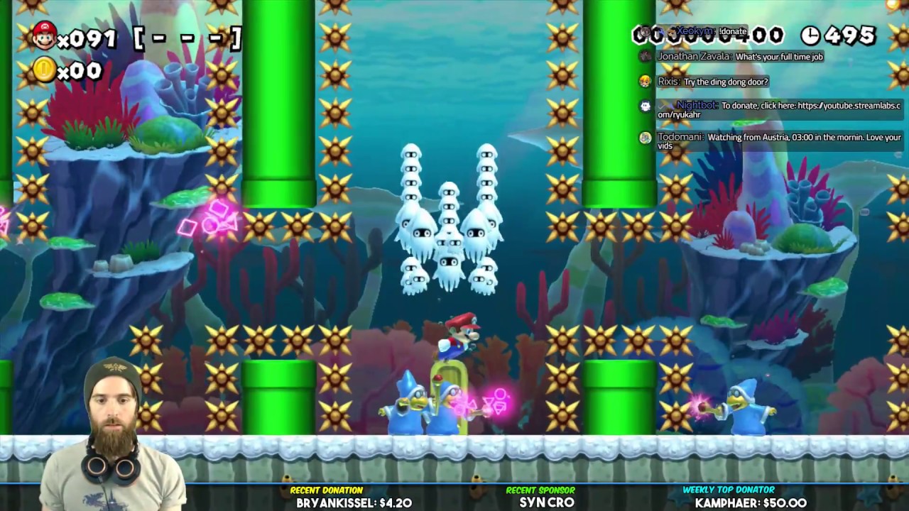 Super Mario Maker // Dram 2 WR Attempts [LIVE] - YouTube