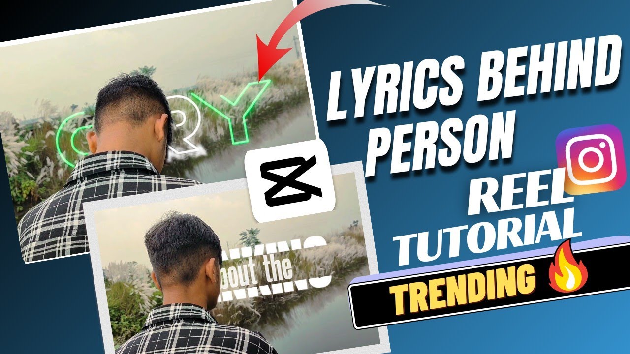 TRENDING LYRICS BEHIND PERSON || TUTORIAL #trendingreelstutorial # ...