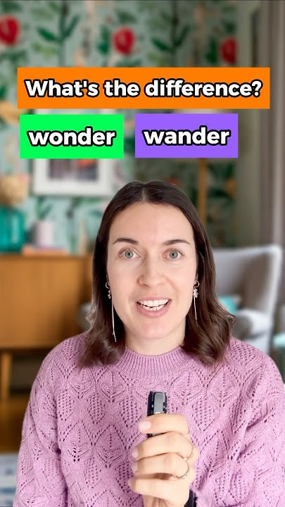 WONDER and WANDER - what’s the difference in English? #learnenglish ...