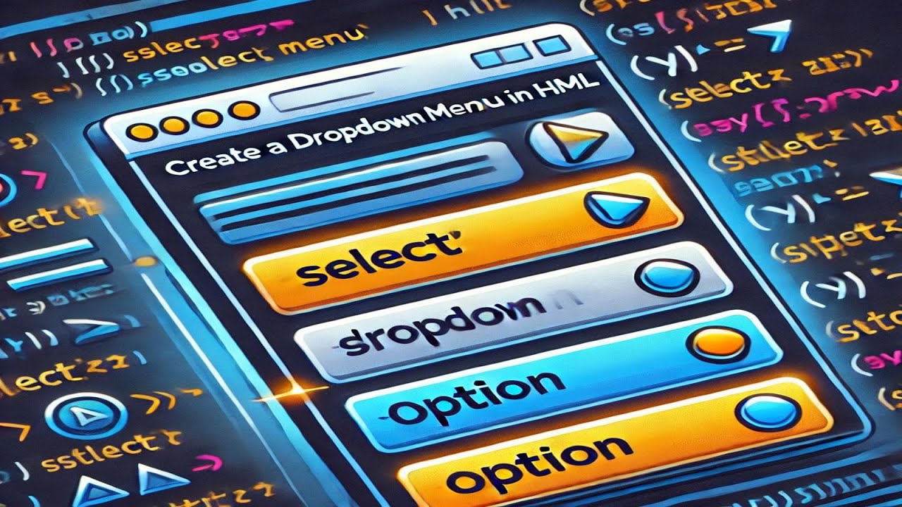 How to Create a Dropdown Menu in HTML | HTML Tutorial #html #tags # ...