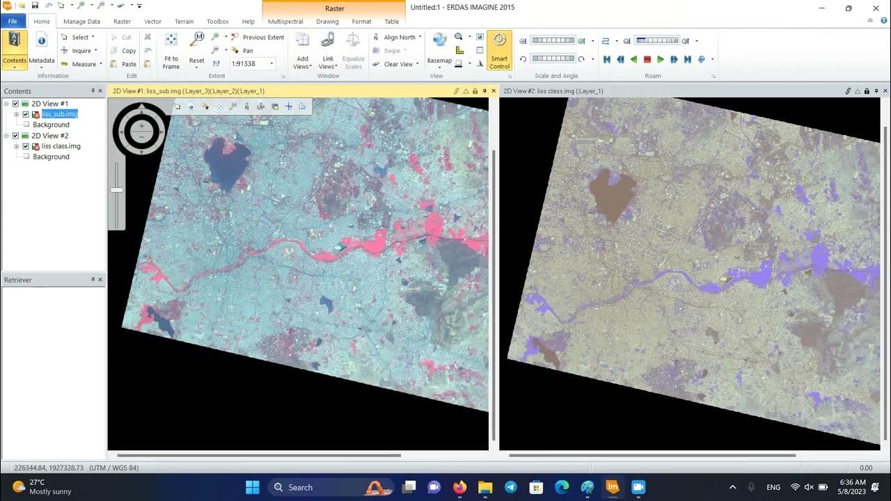 Unsupervised Classification of Satellite Imagery using ERDAS Imagine 2015 - YouTube