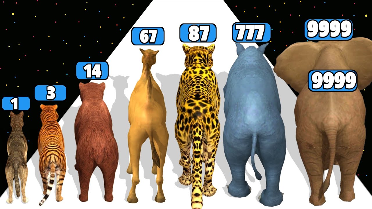 Animal Merge And Hunt - Level Up Animal Max Level Gameplay (Cat ...