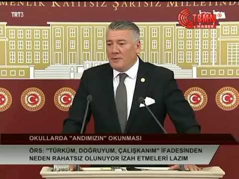 Örs: Türküm, doğruyum çalışkanım sözünden neden rahatsız olunuyor