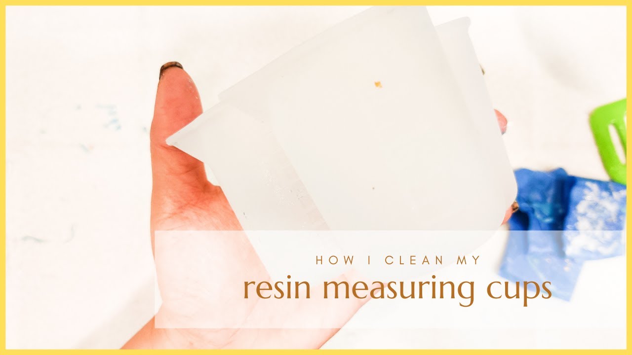 How I Clean My Resin Measuring Cup with Painters Tape - YouTube