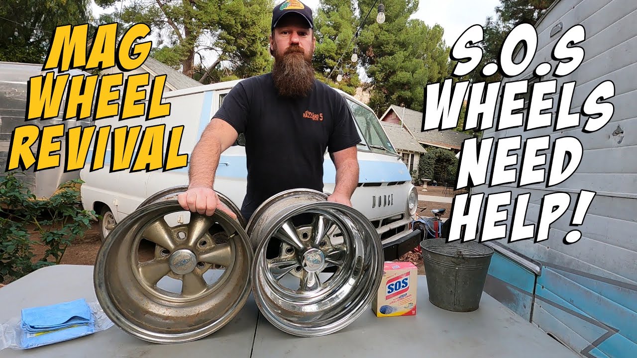 Mag Wheel Revival! Crusty Cure for a pair Cragar SS Mag Wheels. - YouTube